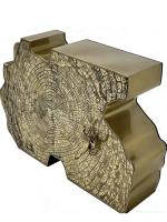 China Shaped Movable Porch Table Italian Stainless Steel Engraved Luxury Villa Tree Root Corridor for sale