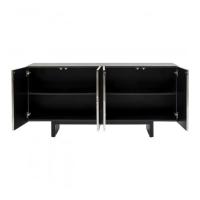 China Mirrored Four Door Solid Wood Sideboard Italian Style Modern Light Luxury Living Room Storage for sale