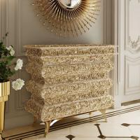 China Hidden Drawer Door Storage Cabinet Copper Decorative Luxury Style Living Room Designer Artistic Chest for sale