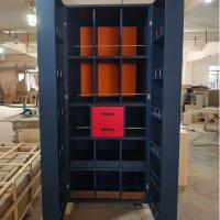 China Retro Mobile Wine Cooler Leather Storage Cabinet Portable Fashion Bar Design for sale