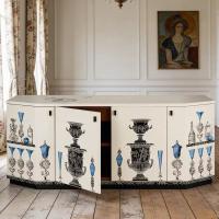 China Italian Modern Painted Solid Wood Storage Cabinet Creative Multi Purpose for sale