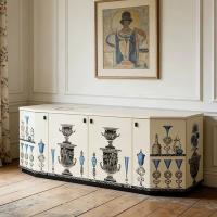 China Italian Modern Painted Solid Wood Storage Cabinet Creative Multi Purpose for sale