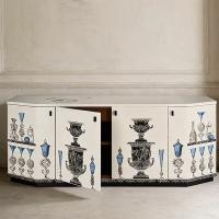 China Italian Modern Painted Solid Wood Storage Cabinet Creative Multi Purpose for sale