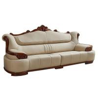 China Ebony Wood Genuine Leather Sofa Set New Chinese Style Solid Wood Design for sale
