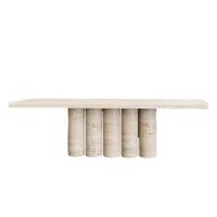 China Rectangular Marble Dining Table Creative Designer Modern High End for Hotel Villa Restaurant for sale