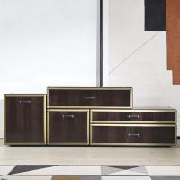 China Drawer Door Storage Cabinet Italian Minimalist Style Solid Wood Entryway TV Use Creative Designer for Villa for sale