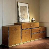 China Drawer Door Storage Cabinet Italian Minimalist Style Solid Wood Entryway TV Use Creative Designer for Villa for sale