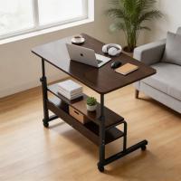 China Movable Lift Height Adjustable Computer Desk Modern Office Furniture Portable Side Table for Bedroom Use for sale