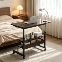 China Movable Lift Height Adjustable Computer Desk Modern Office Furniture Portable Side Table for Bedroom Use for sale