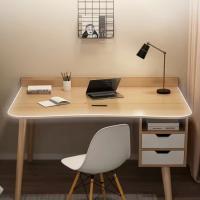China Integrated Durable Wooden Computer Desk Modern Office Furniture Storage Shelves Eco Friendly Space Saving for sale