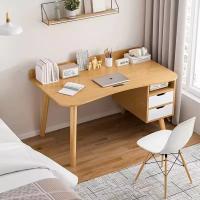 China Integrated Durable Wooden Computer Desk Modern Office Furniture Storage Shelves Eco Friendly Space Saving for sale