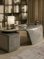 China Light Luxury High End Office Desk Chair Set Designer Italian Minimalist Computer Table for sale