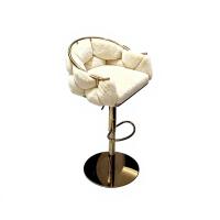 China Minimalist Italian Designer Swivel Bar Stool Stainless Steel Height Adjustable Backrest Kitchen Island for sale