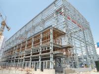 China Low Carbon Steel Structure Buildings , Large Span Steel Structure Warehouse for sale