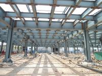 China Lightweight Galvanized Steel Structure Warehouse , Modern Prefab Commercial Buildings for sale