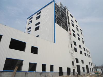 China Prefabricated Steel Structure Warehouse ISO9001 12 Grade Wind Resistance 8 Grade Earthquake Resistance for sale