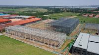 China Prefabricated Steel Warehouse Building Q235 Q355 H Section Steel Frame Customizable for sale