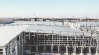 China H Section Steel Portal Frame Warehouse Easy Assembly Industrial Building 30m Span for sale
