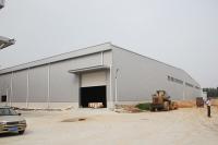 China Prefabricated Steel Frame Workshop Building 50 Year Durability Custom Large Span for sale