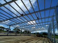China Customized Light Steel Structure Workshop 50 Year Durability H Section Steel Frame Factory Building for sale