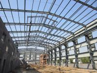 China Q355 Q235 Steel Frame Building Commercial Economy Metal Buildings 36m Span for sale
