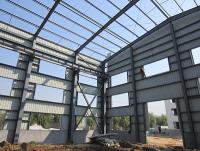 China Q355 Q235 Steel Frame Building Commercial Economy Metal Buildings 36m Span for sale