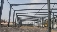 China Prefabricated Modular Steel Building Q355B Carbon Steel Frame Easy Assembly Warehouse Workshop for sale