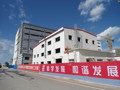 China Industrial Prefab Steel Buildings Q355B H-Section Frame Modular Construction for Warehouses for sale