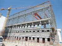 China Prefabricated Steel Structure Industrial Building Large Span Warehouse Workshop Q355 for sale