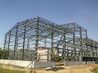 China Lightweight Industrial Steel Building Q235 Q355B Portal Frame Construction 80m Span for sale