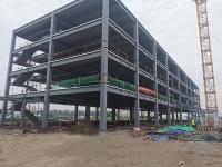 China Prefabricated Multi Storey Steel Structure Office Building Q235B Q355B H Beam for sale