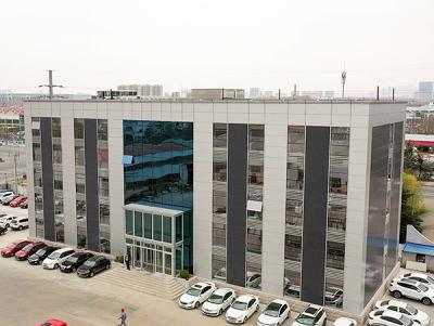 China Prefab Steel Structure Commercial Office Building Multi Storey Q355 Q235 ISO9001 for sale