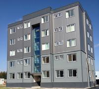 China Q355 Q235 Steel Structure Commercial Building Prefab Business Building 45m Clear Span for sale