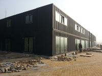 China Prefabricated Steel Frame Commercial Building with Insulated Sandwich Panel 50mm 100mm for sale