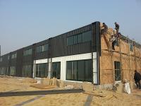 China Hot Dip Galvanized Prefabricated Warehouse Shed , Light Prefab Storage Buildings for sale