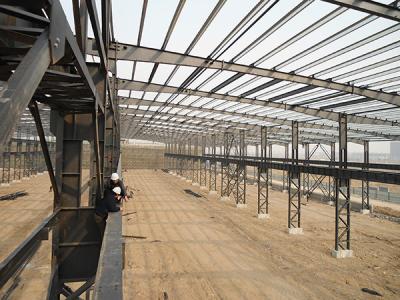China Heavy Steel Structure Building Q235 Q355B Steel Frame Warehouse Industrial Commercial for sale