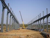 China Heavy Structural Steel Fabrication Prefabricated Building 30x80 3D Drawing Q235 Q355 for sale