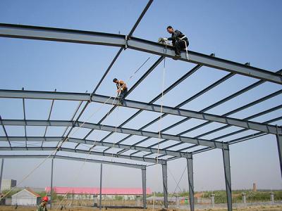 China Q235B Q355B Prefabricated Steel Structure Workshop Factory 30m Span Customizable for sale