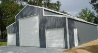 China Q235 Q355B Hot Dip Galvanized Steel Structure Shed Prefabricated Metal Building 120μm Paint for sale