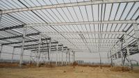 China Pre Assembled Prefabricated Metal Sheds Q235 Q355 Steel Frame Shed 50 Year Lifespan for sale