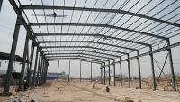 China Q235B Prefabricated Steel Building Painted Galvanized Warehouse Workshop 30m Span for sale
