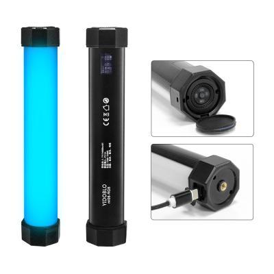China 25cm USB Rechargeable LED Tube Light with 14 Effects, 2700-7500K CCT and 6W RGB Power for Photography for sale