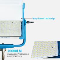 China DMX Portable LED Film Light 200W Bi-Color 3200-5500K Aluminum Alloy Photography Lighting with 20,000lm Output for sale