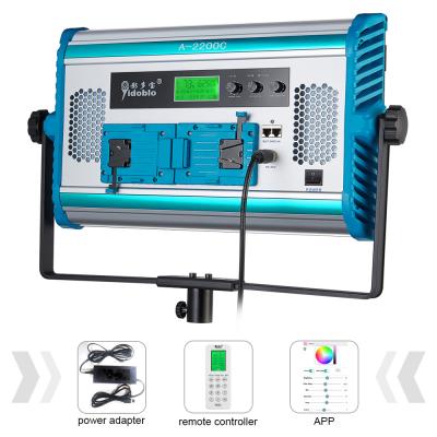 China A-2200C 180W RGB LED Video Light with 18000lux Output, 95+ CRI and 2800-10000K Color Temperature for sale