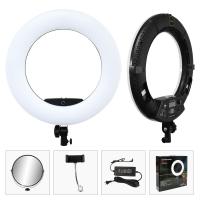 China 18 Inch LED Ring Light 96W 3200-5500K Color Temperature with Phone Holder and Rechargeable Battery Option for sale