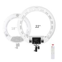 China Yidoblo FS-640 100W 22-Inch Professional Ring Light with Remote Control, 3200K-5500K Color Temperature, Battery Support for sale