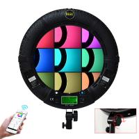 China 18 Inch LED Ring Light 96W 9600 Lux with Full CCT 2800-9990K RGB Control and Remote for sale