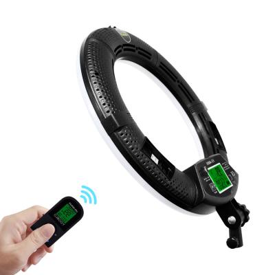 China 18-Inch Bi-Color Ring Light 96W with 480 LEDs, Wireless Remote Control, LCD Display for Professional Photography for sale