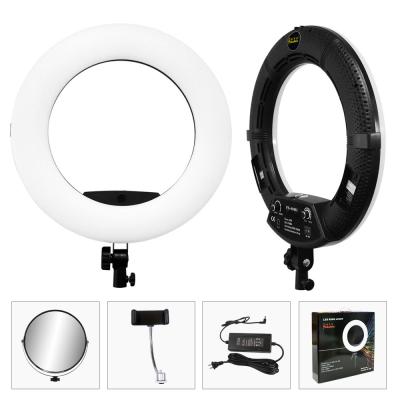 China FS-480II 18-Inch LED Ring Light 48W Bi-Color 3200-5500K with 480 SMD LEDs for Photography for sale