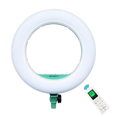 China 18-Inch 96W LED Ring Light with Remote Control - 3200K-5500K Bi-Color, 9600lm Output for Content Creation for sale